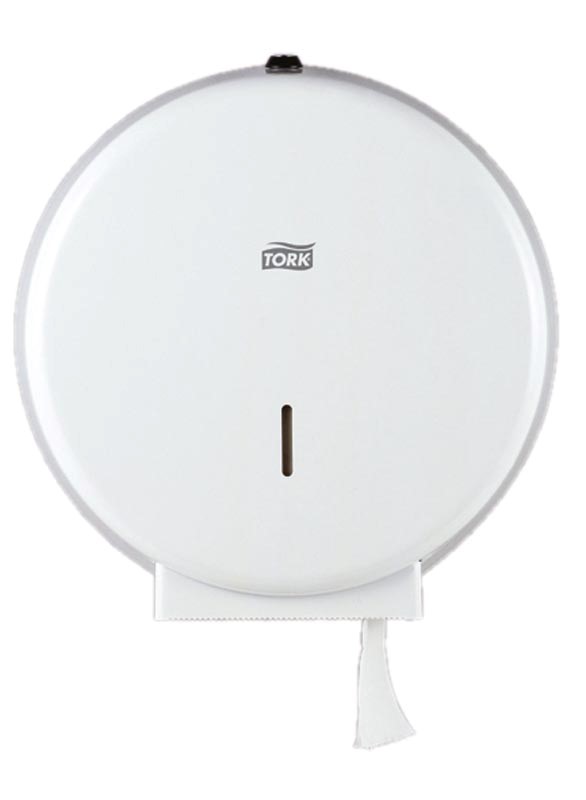 T-box Tork Dispenser Jumbo T1 Metall Vit - Tomjo